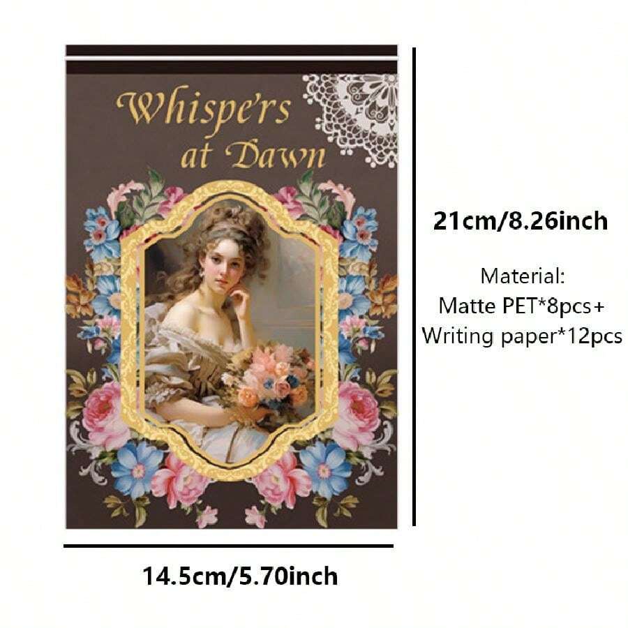 20Sheets Whispers At Dawn Vintage Character Architecture Sticker Book ...