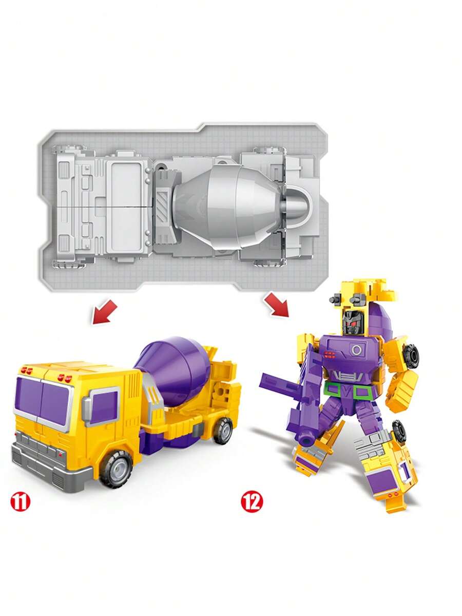 1pc New Alloy Combination Deformation Excavator & Bulldozer Engineering ...