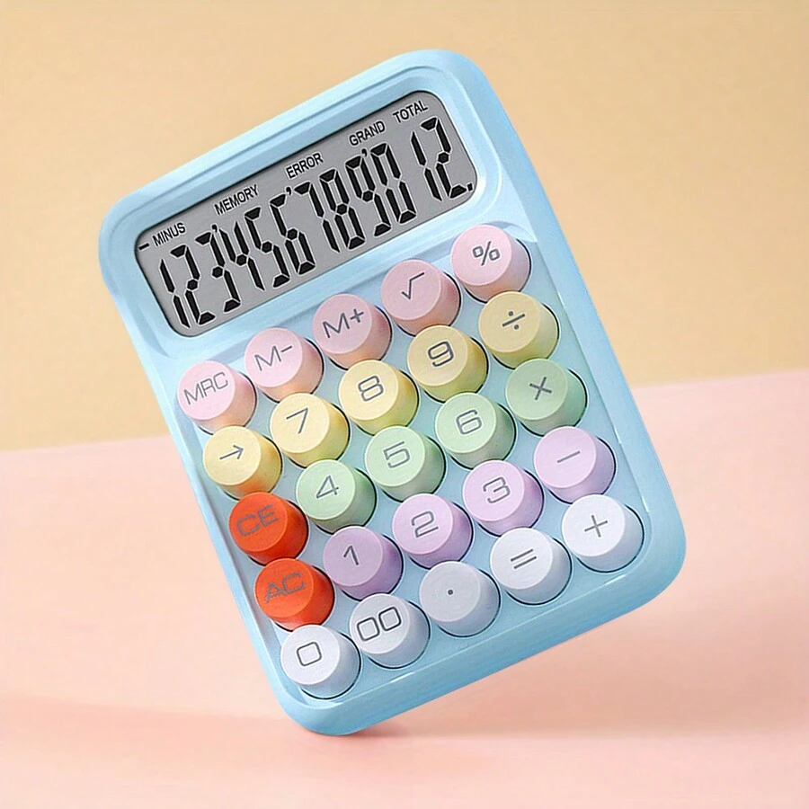 New 12-Digit Large-Key Flexible Keyboard Student Calculator Goddess ...