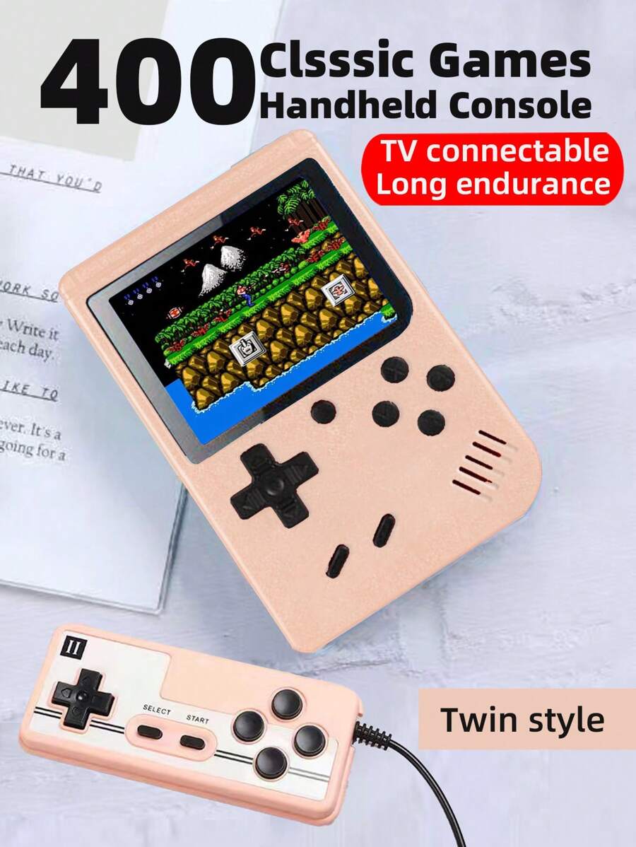 1pc Handheld Game Console, Retro Style, With 400 Classic Games ...