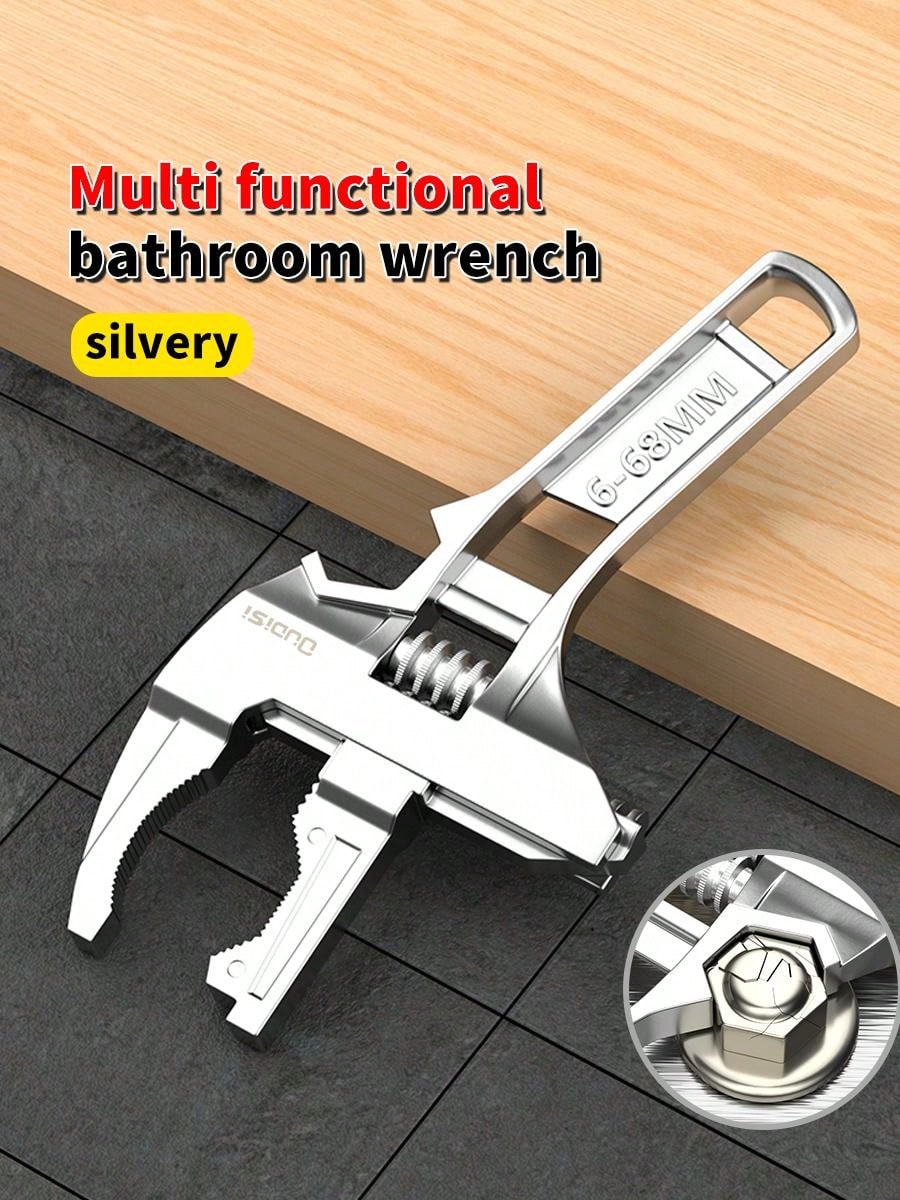 Bathroom Wrench Large Opening, Small Space Adjustable Bathroom Wrench ...