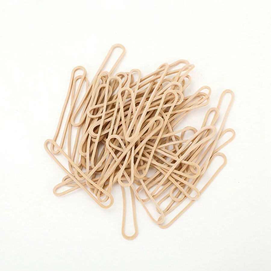 50/100/200pcs High Thermostability Rubber Bands Elastic Stretchy Rubber ...