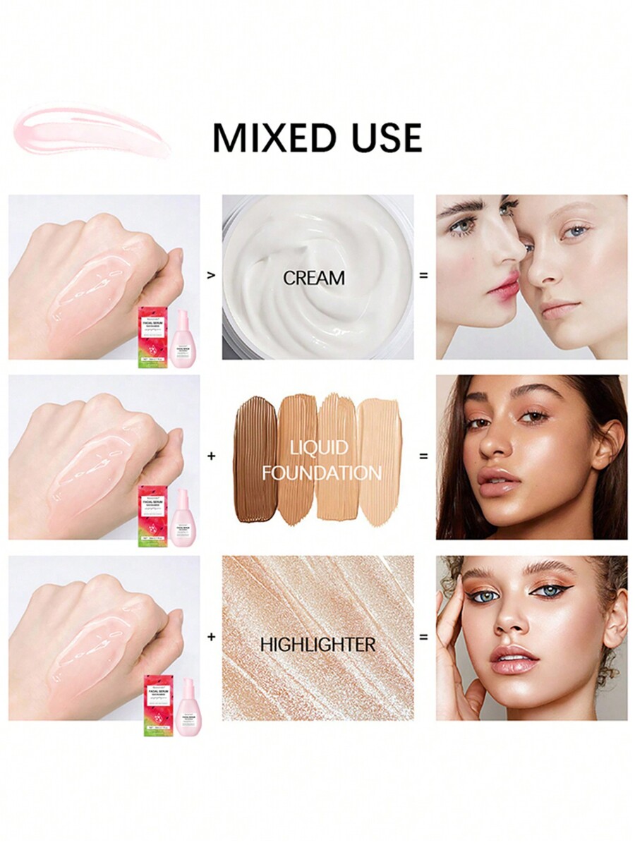 Watermelon Makeup Primer Cream- Watermelon Niacinamide Dew Hydrating ...