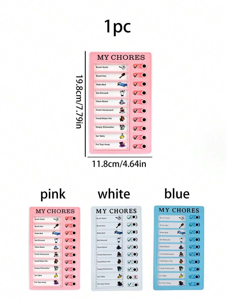 Organize Your Life With This Portable DIY Sliding Routine Chart ...