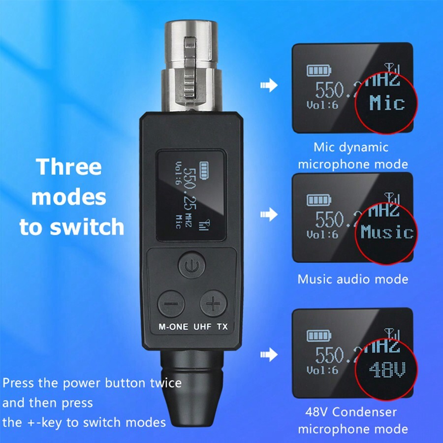 Wireless Microphone Transmitter Receiver System,, PA System, Mic ...