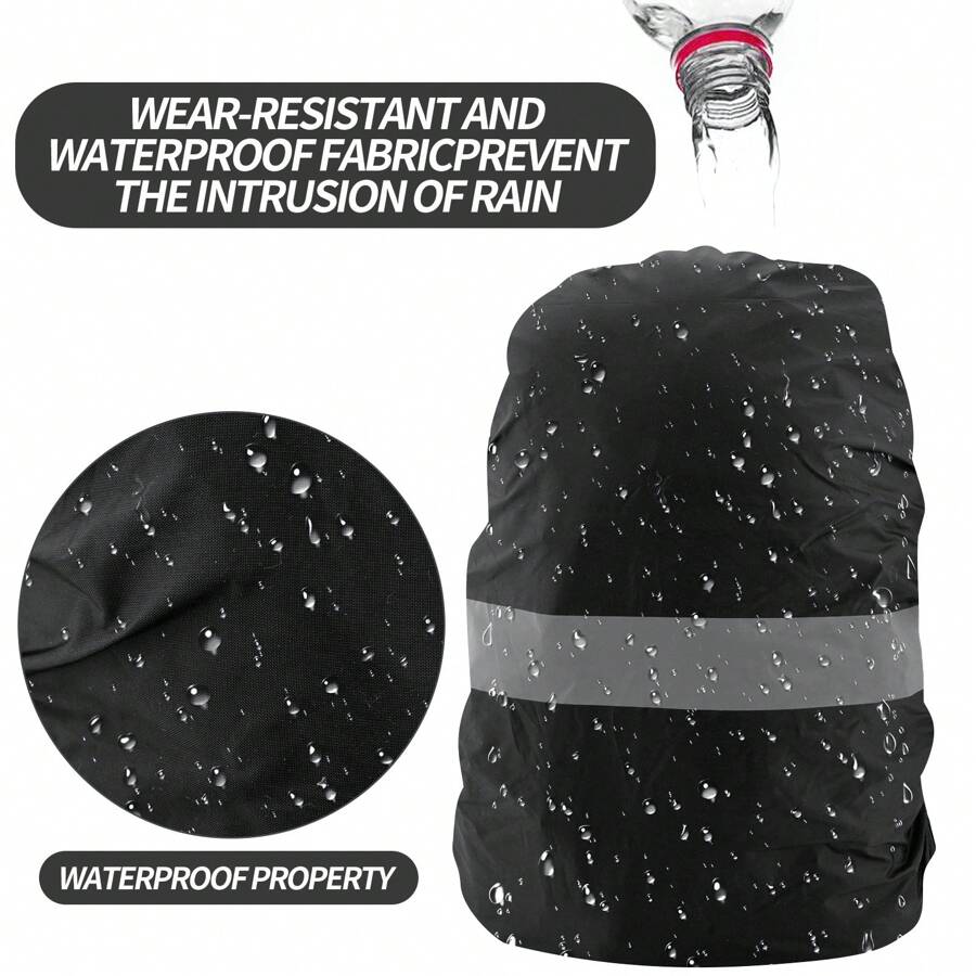 Waterproof Backpack Rain Cover, Reflective Rucksack Cover Foldable ...