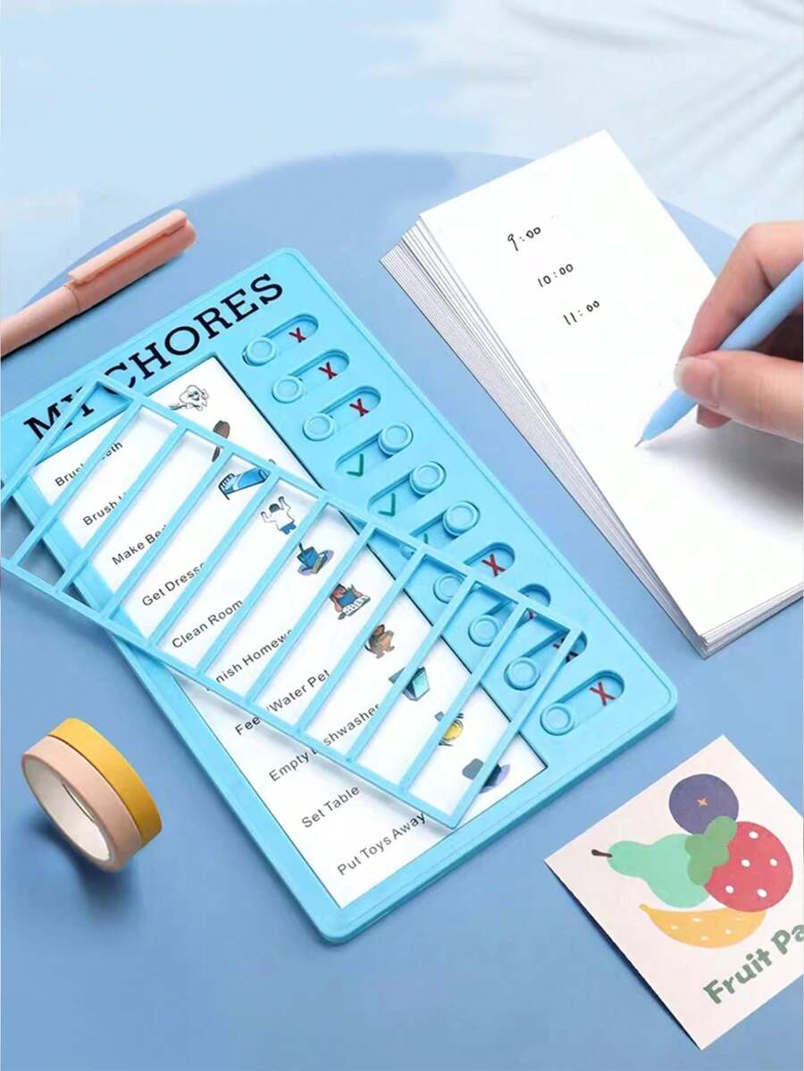 Organize Your Life With This Portable DIY Sliding Routine Chart ...