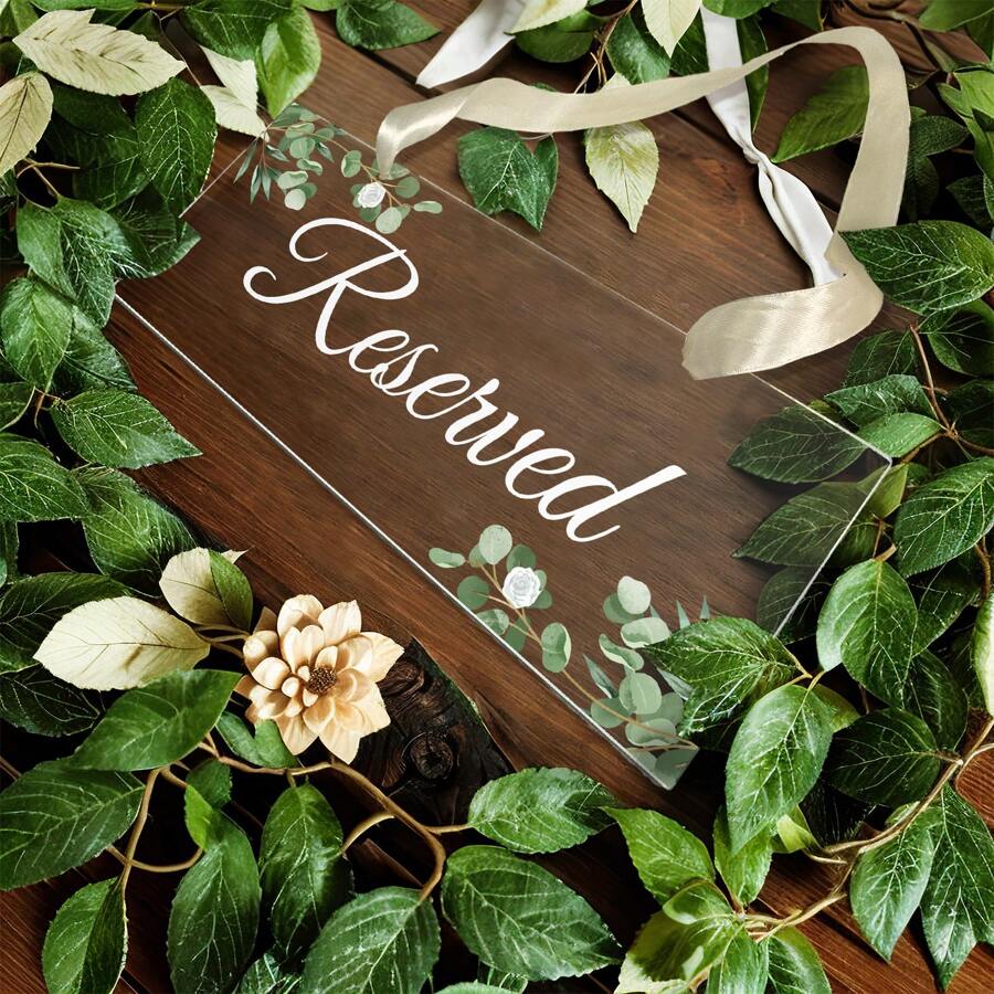 Free Printable Reserved Seating Signs For Your Wedding