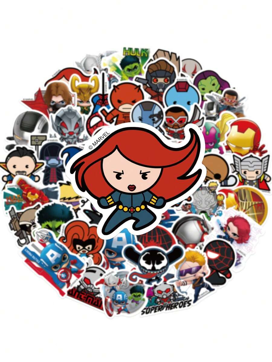 50Pcs 's The Avengers Cartoon Character Groot Cute Graffiti Stickers ...