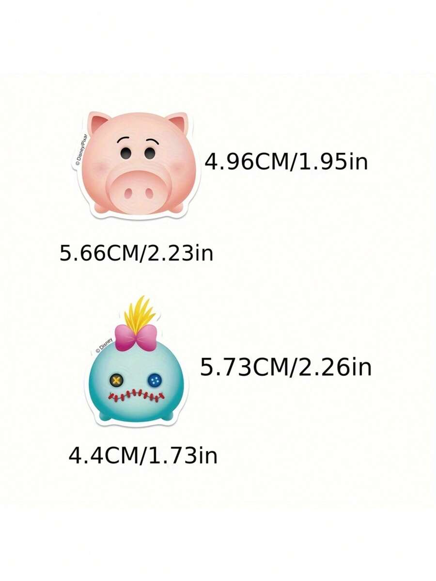 50Pcs Tsum Tsum Q Version Character Collection Stickers Waterproof ...