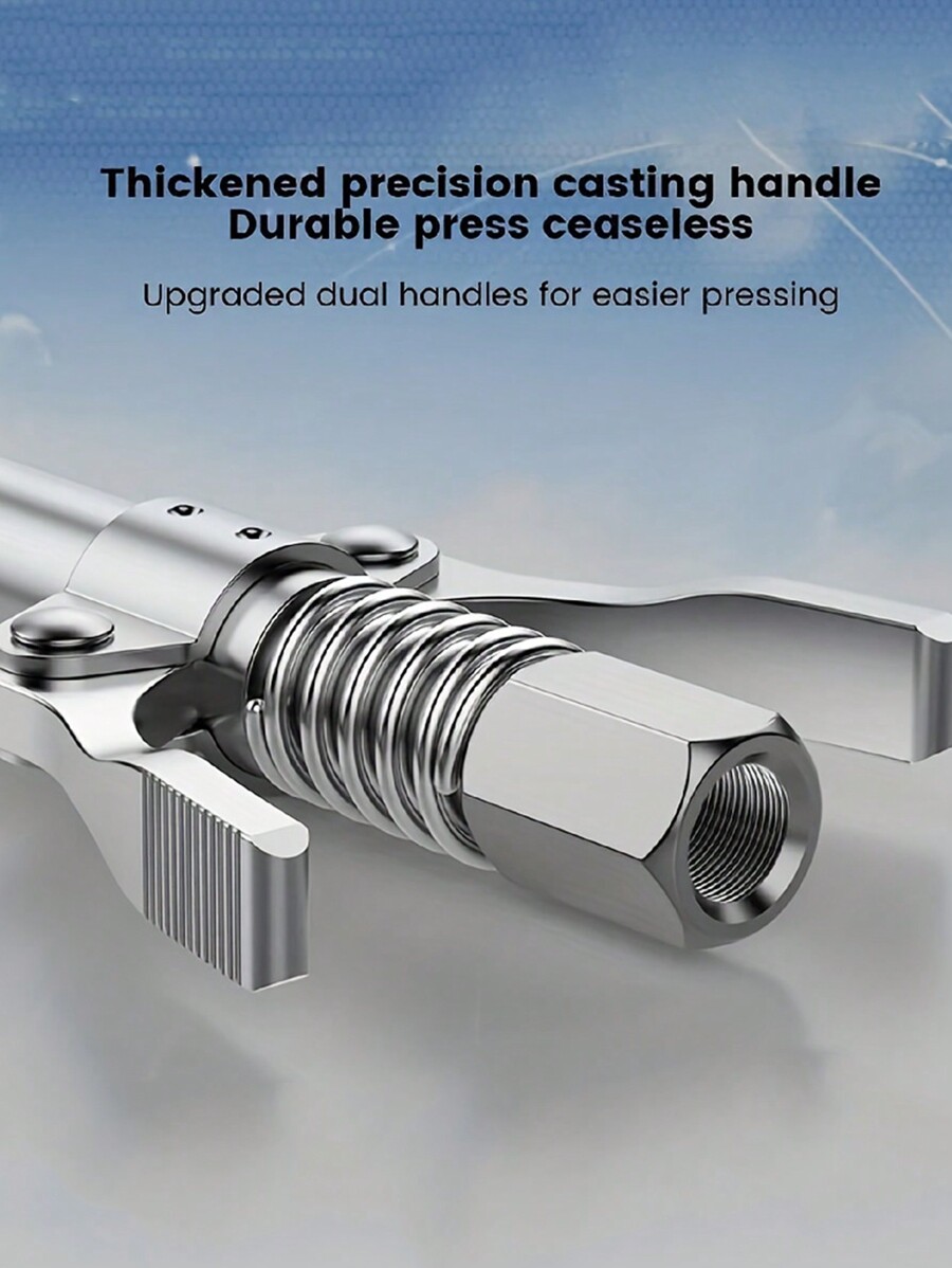 Double Handle Grease Coupler, High Pressure Grease Nipple, Quick Lock ...