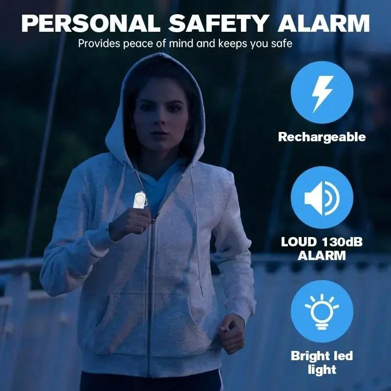 Personal Safety Alarm For Women, 130db Emergency Alarm With High ...