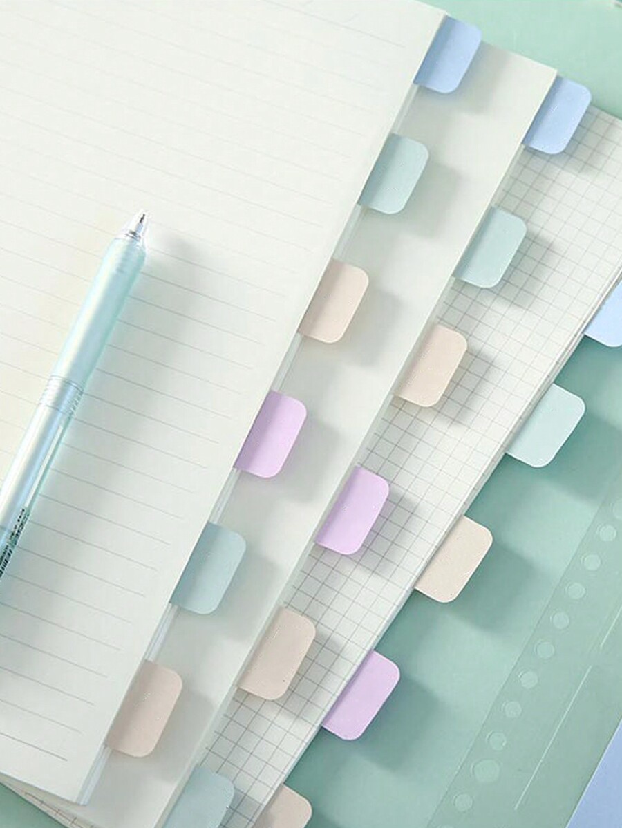 4 Sheets Of Morandi Style A5 Size Divider Tabs, With Writable ...