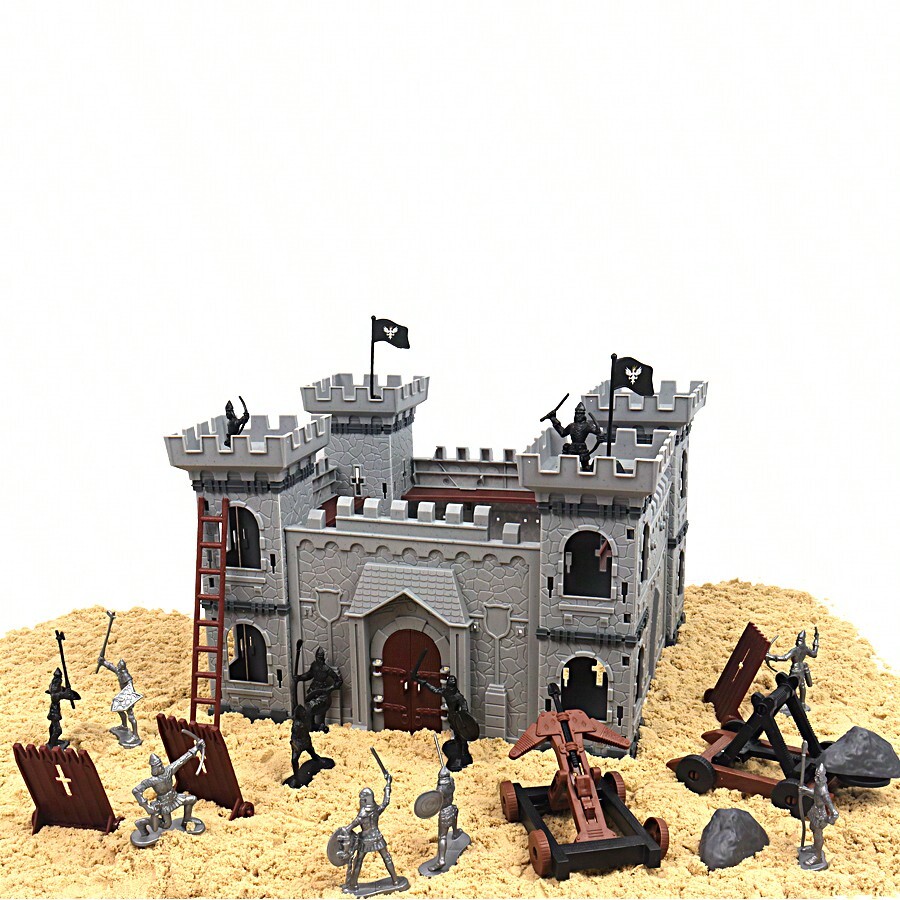 DIY Castle Building The Medieval Times Middle Ages Plastic Fort Model ...