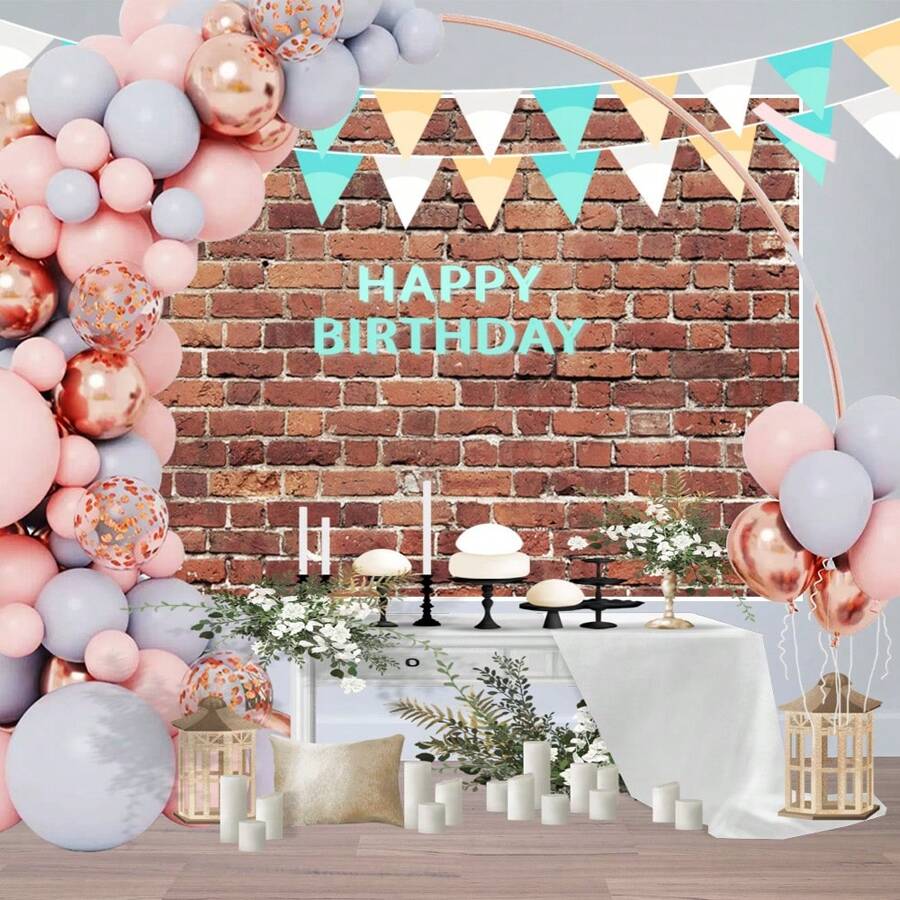 1pc Vinyl Red Brick Wall Backdrop Brick Photography Backdrop Baby ...