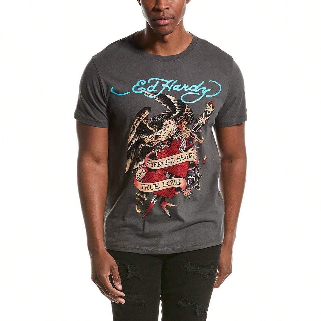 Ed Hardy Ed Hardy Eagle Dagger T-Shirt | SHEIN USA