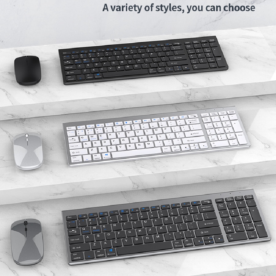 Multi-Device Wireless Keyboard And Mouse Combo Wireless Computer ...