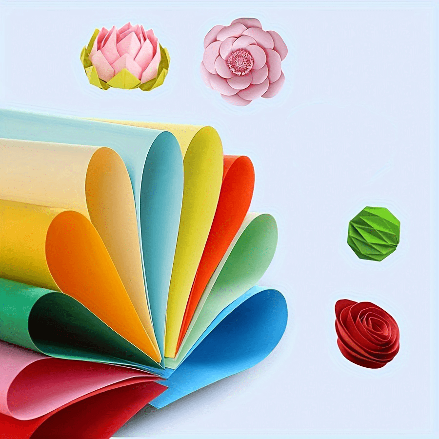 100 Sheets Colorful A4 Copy Paper, Origami & Multi-Purpose Craft Paper ...