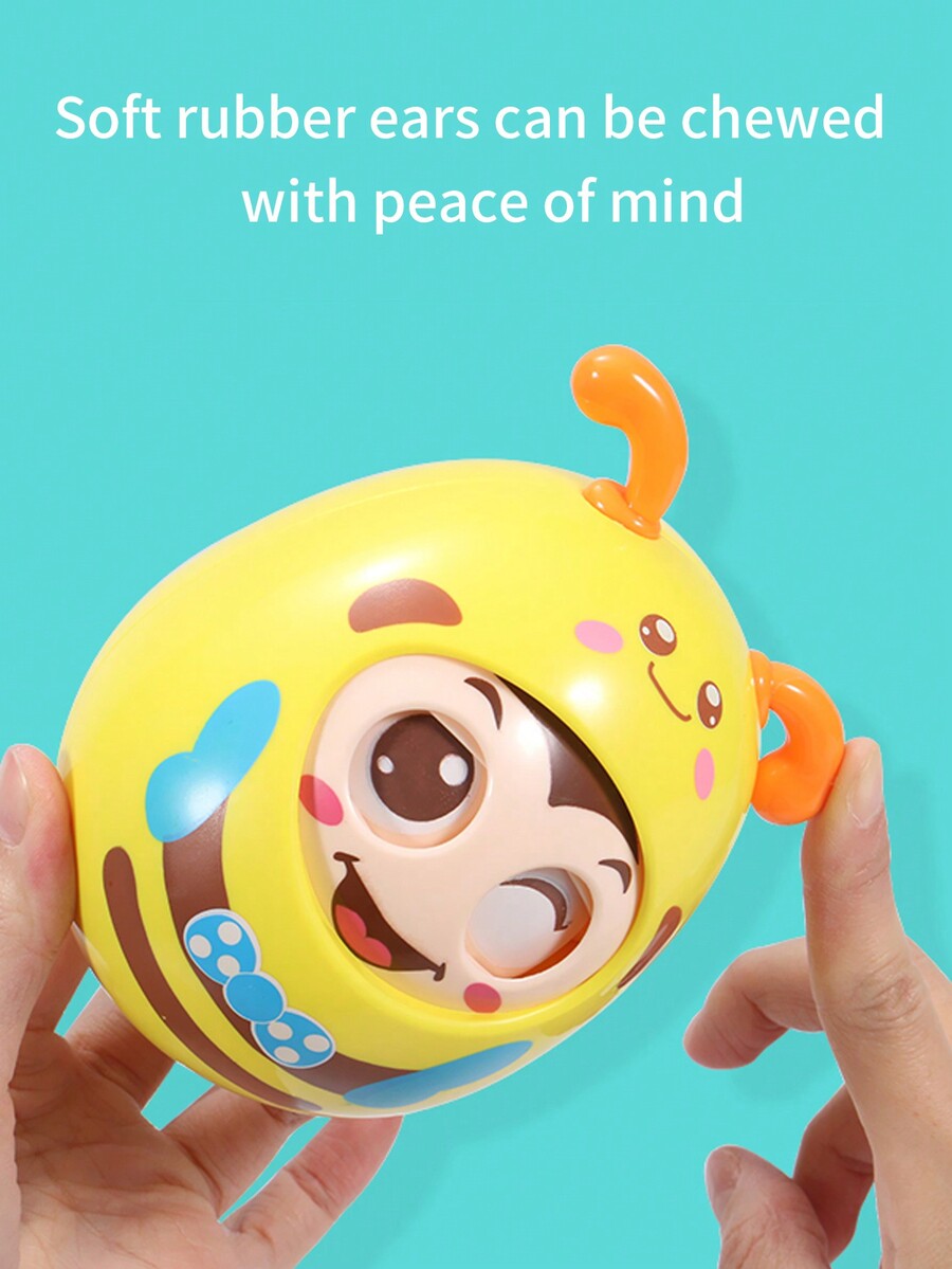 1pc Blinking Roly-Poly Doll Toy For Infants And Babies Exercise Neck ...