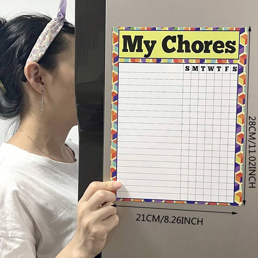 1pc Magnetic Whiteboard Fridge Sticker For Reminder, Memo, Weekly ...