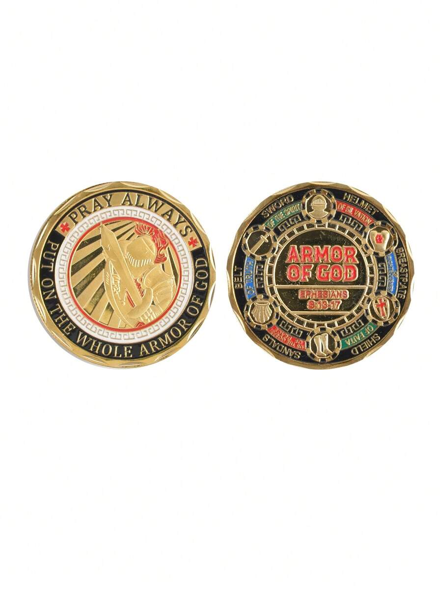 Put On The Full Armor Of God Challenge Coin, Souvenir Collectible Coin ...