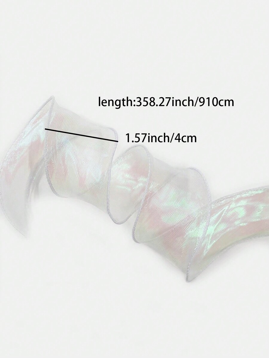 1pc Colorful Fish Tail Ribbon With Flower Packaging Ribbon, Satin ...