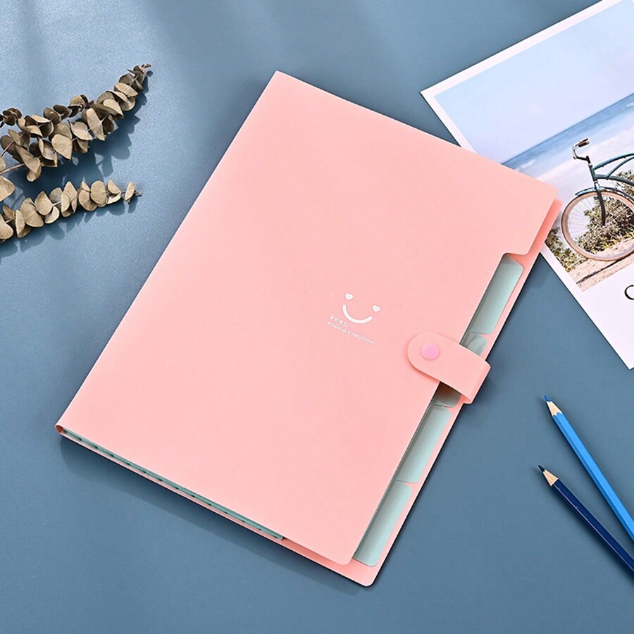 Random 1pc 5-Compartment A4 Folder Organizer, Document Bag Accordion ...