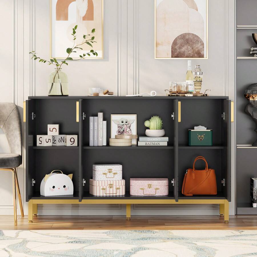 Tribesigns Modern Storage Cabinet, 59 Inch Console Cabinet Sideboard ...