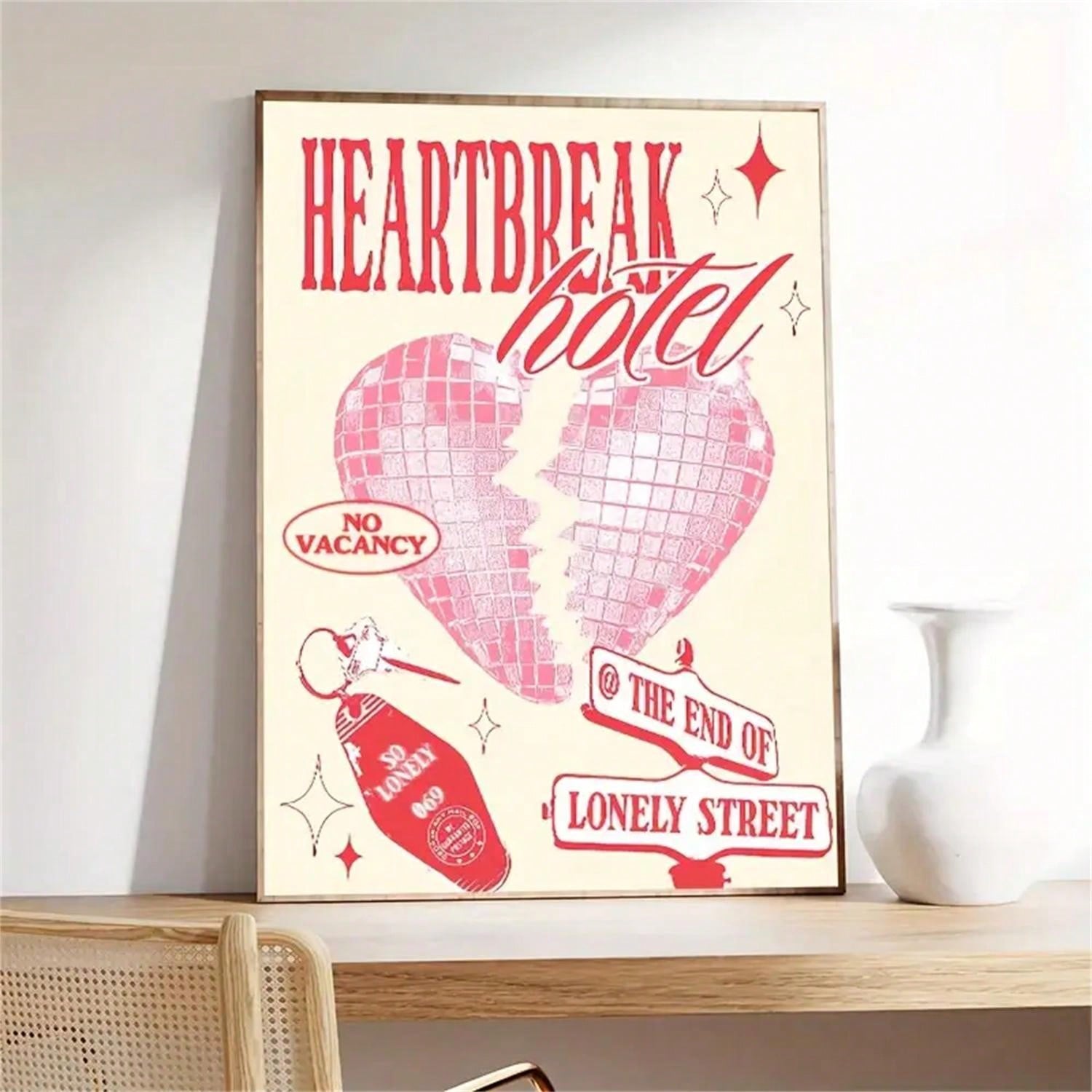 1pc/Set Vintage Pop Music Heartbreak Hotel Room Aesthetic Posters ...