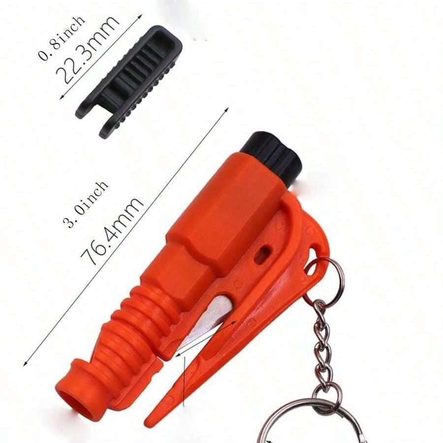 1pc Multi-Functional Car Safety Hammer With Seatbelt Cutter, Window ...