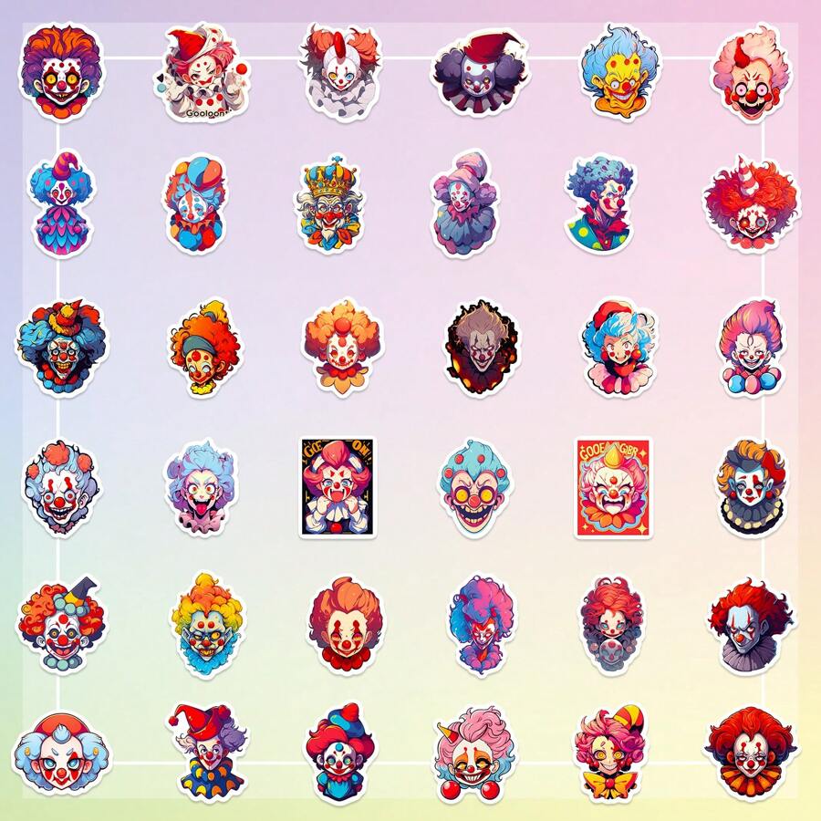 100pcs Horror Stickers For Water Bottles, Scary Ghostface Vinyl ...