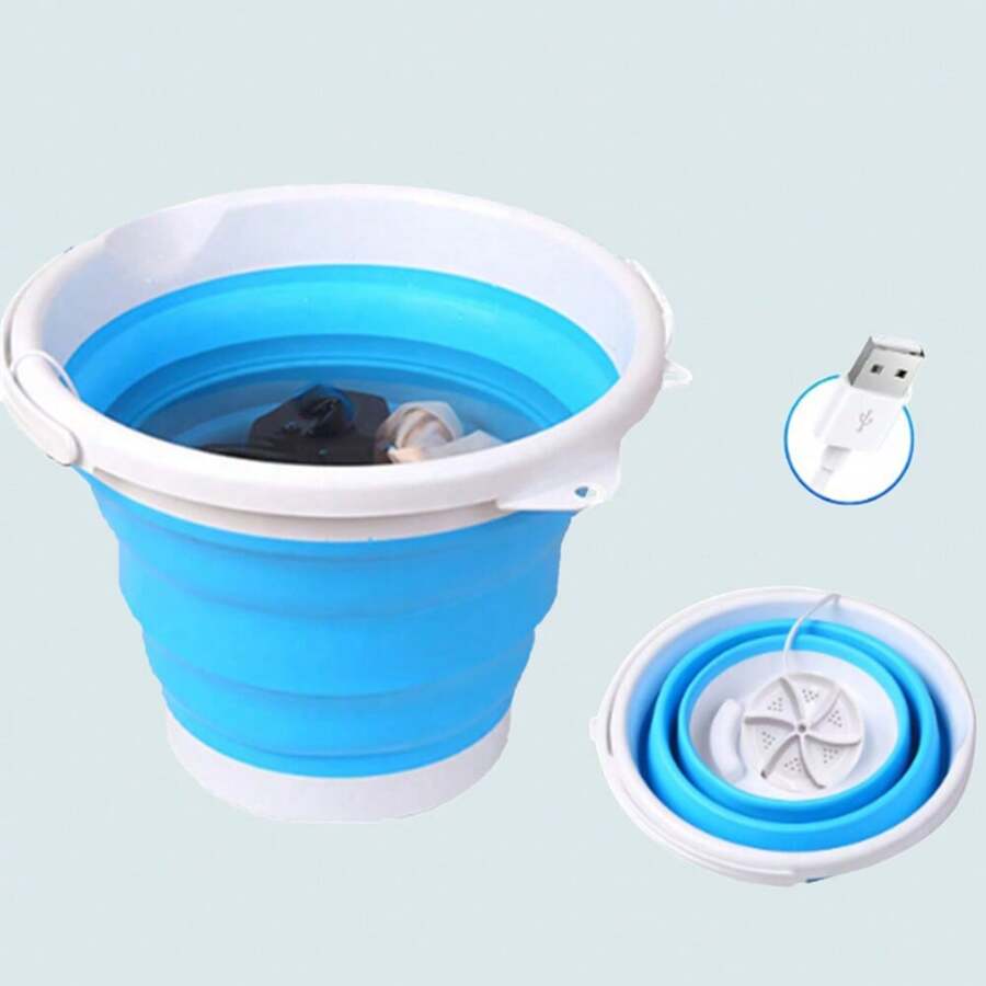 1PC Portable Washing Machine, Mini Foldable Washing Machine With 10L ...