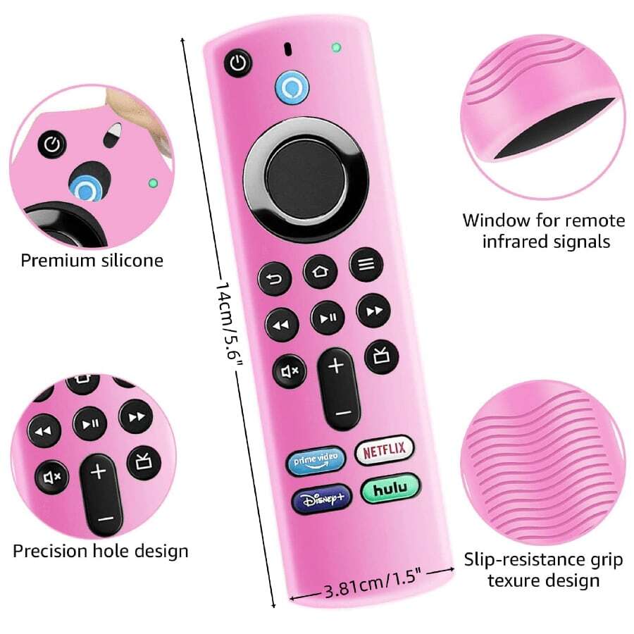 Silcone Remote Control Cover For Alexa Voice Remote 3rd-Gen L5B83G ...