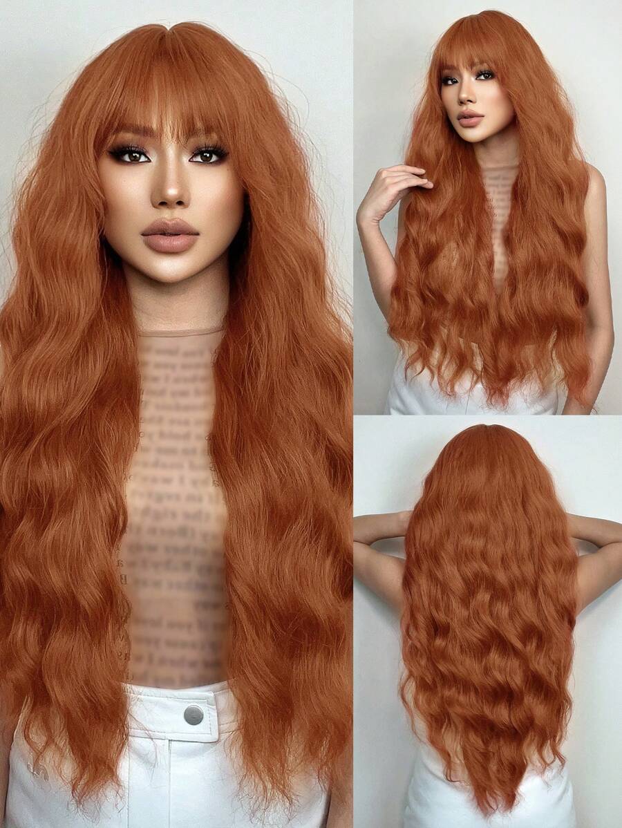 HAIRCUBE 26 And 30 Inch Black And Brown Dirty Orange And Pink(Highlight ...