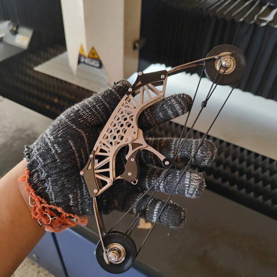 Full Metal Thick Mini Compound Bow Set With Target, Recurve Bow ...