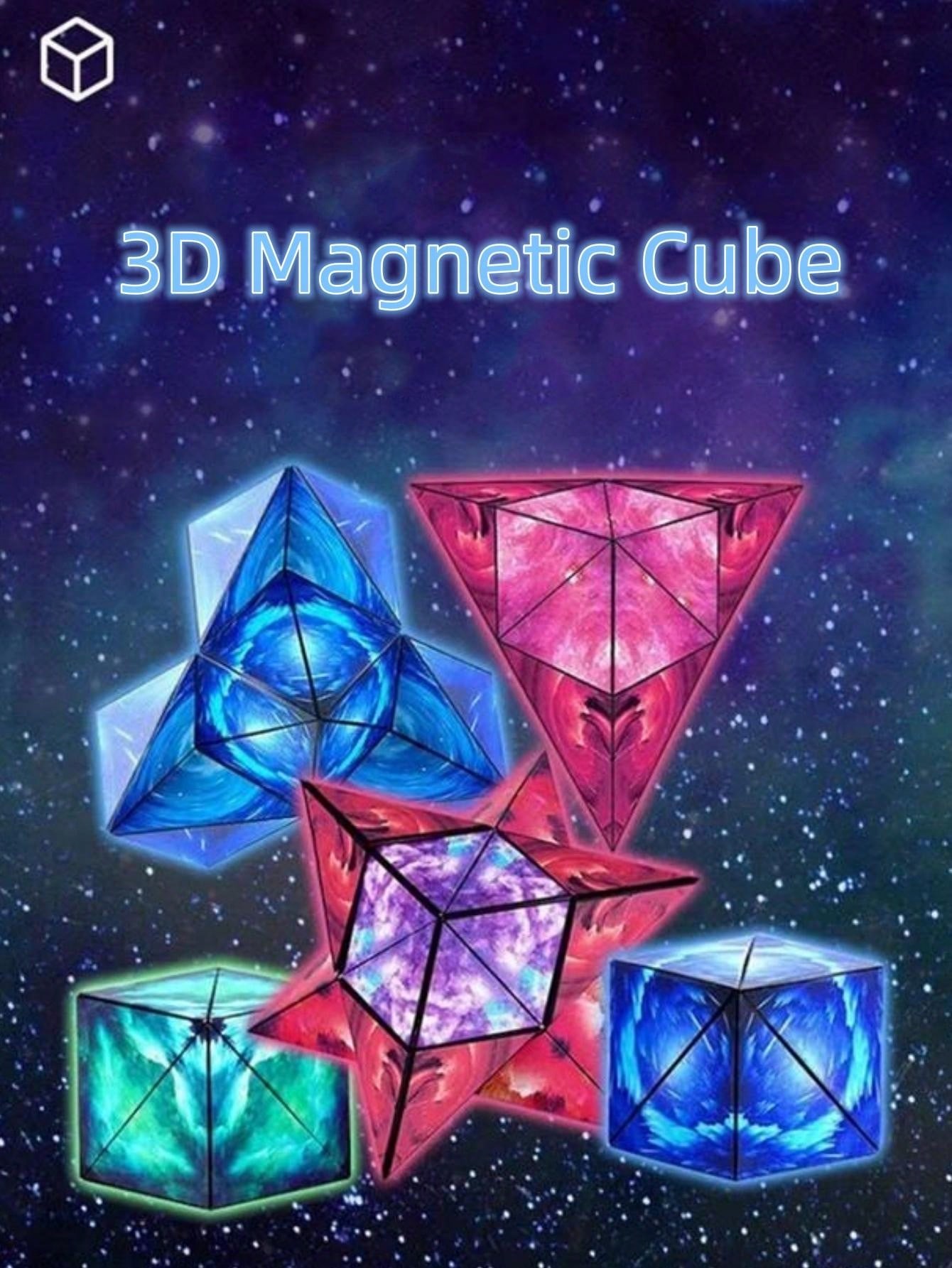 3d Rubix Cube Style Magnetic Puzzle With Infinite Variations Irregular