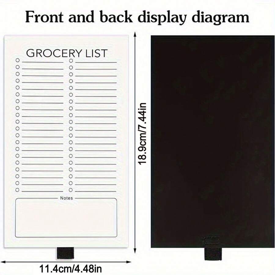 1pc Grocery List Shopping List Magnetic Notepad Refrigerator Fun Memo ...