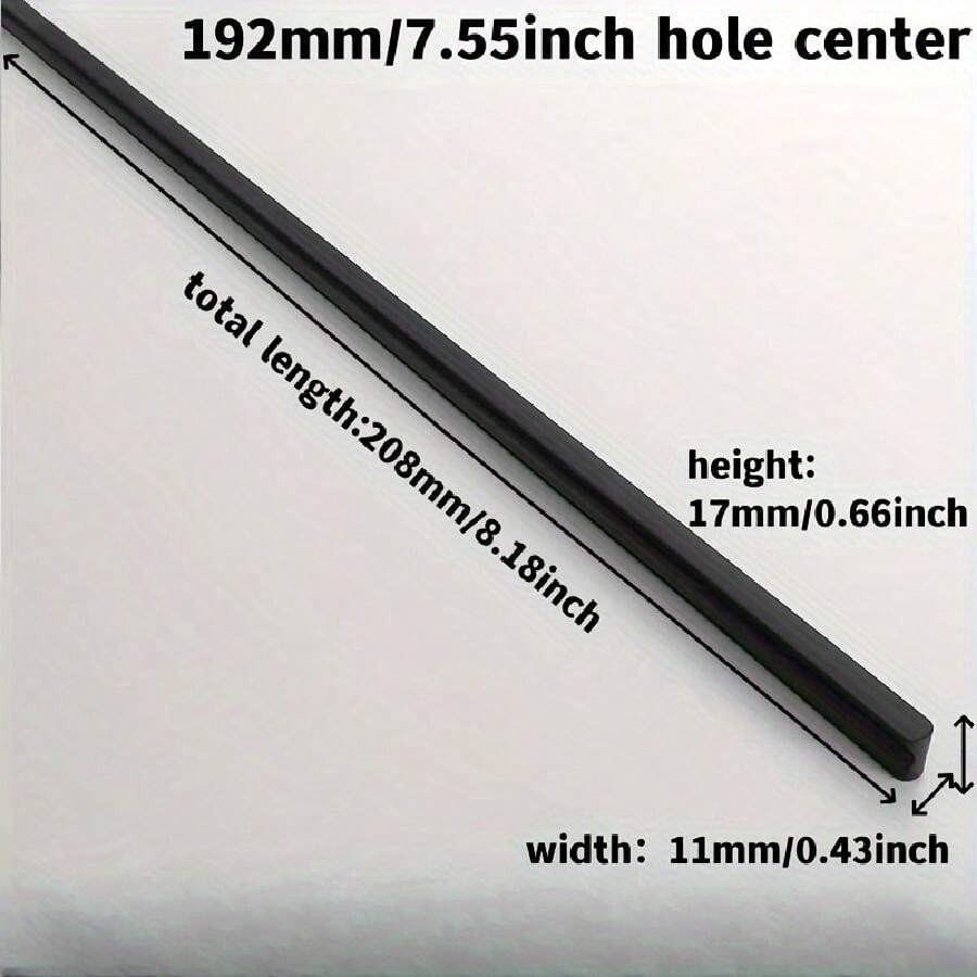 1pc Aluminum Alloy Cabinet Handle Drawer Pull Equipped With Two Screws ...