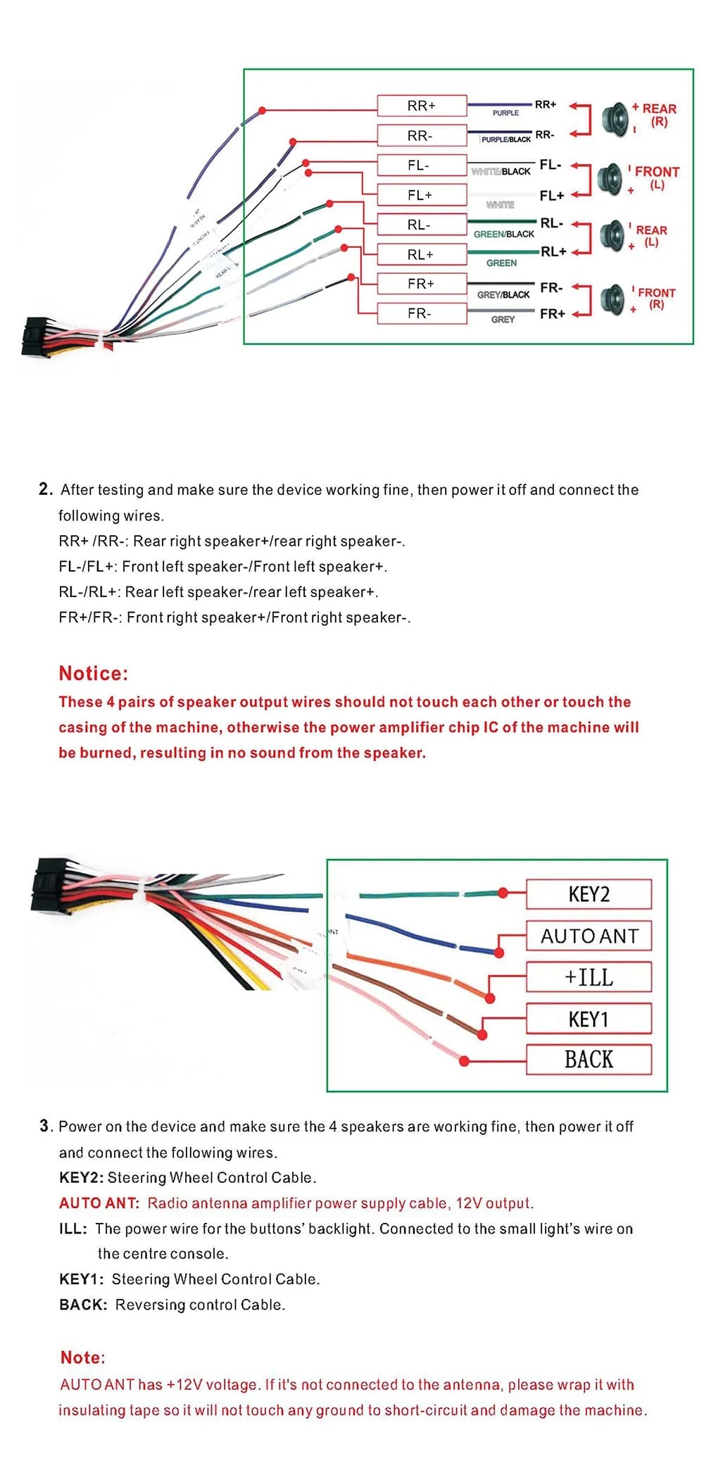 Autoradio Android 2 Din avec Carplay Android Auto, écran tactile ...