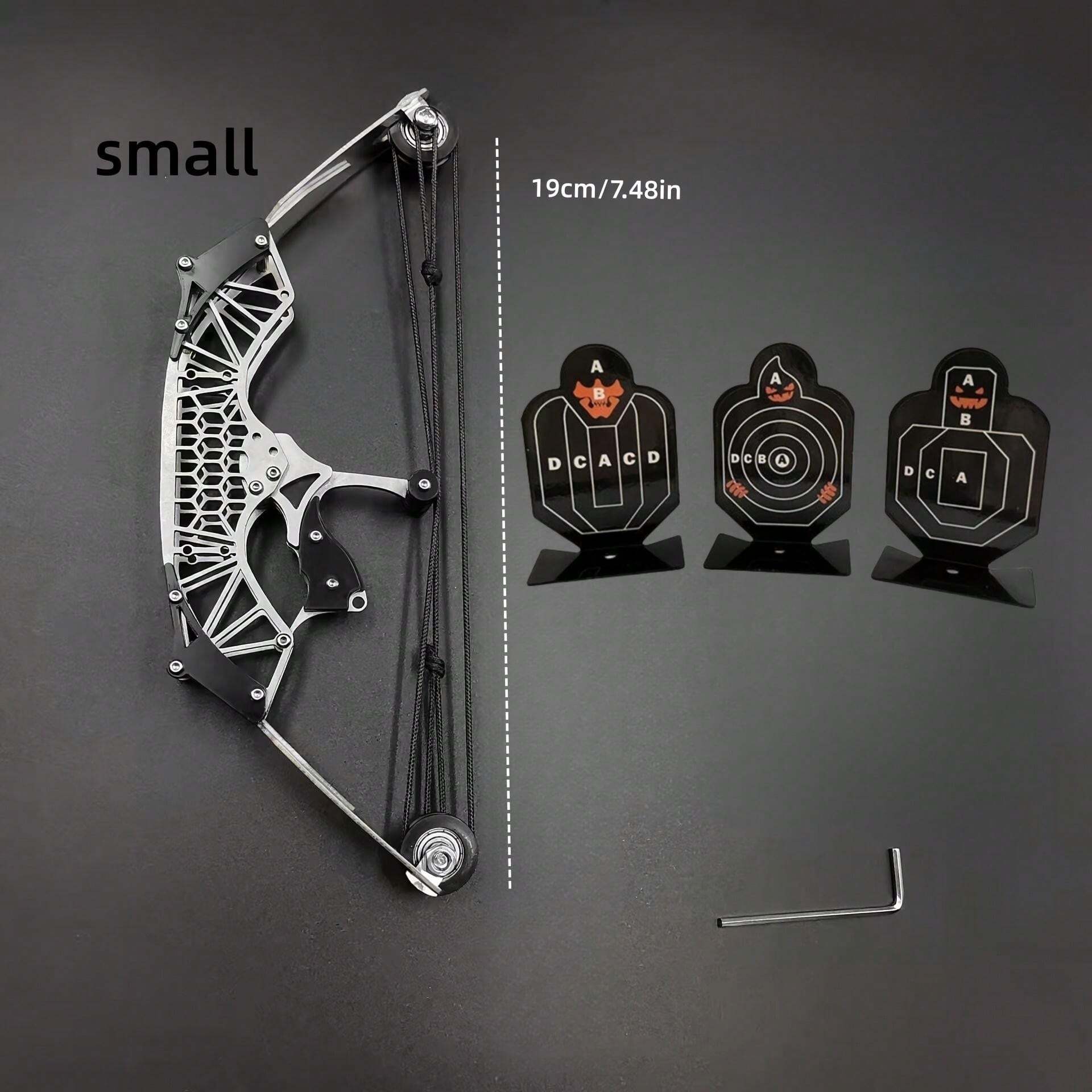 Full Metal Thick Mini Compound Bow Set With Target, Recurve Bow ...