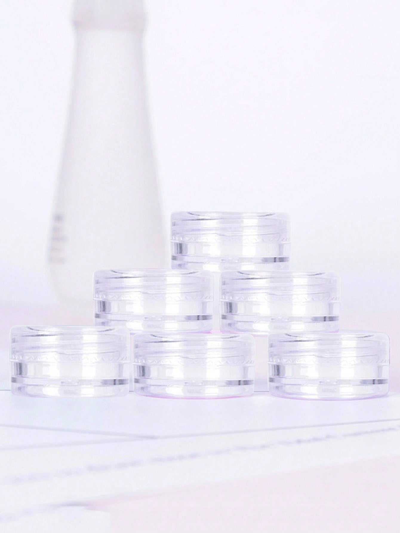 10pcs Small Round Sample Containers With Lids Cosmetic Jars Makeup ...
