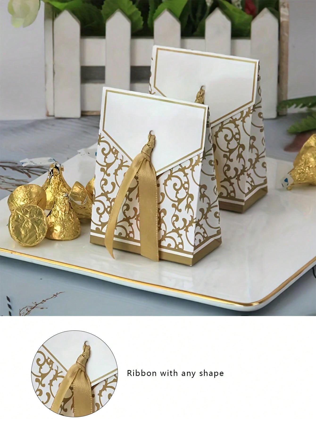 50pcs Wedding Party Candy Box, Cute Candy Gift Box, Pastry Birthday ...