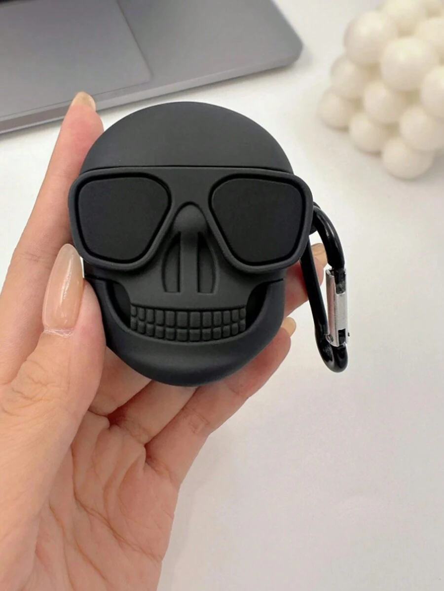 Horror 1pc Creative Skull Design Earphone Case Compatible With Airpods ...