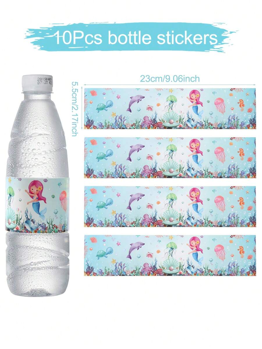 10pcs Pink Butterfly Theme Bottle Sticker, Pink Theme Birthday Baby ...