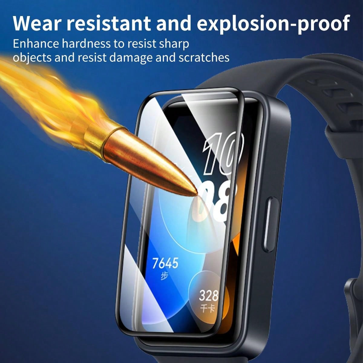 Tempered Glass Soft Film Full Screen And Full Coverage Smart Watch ...