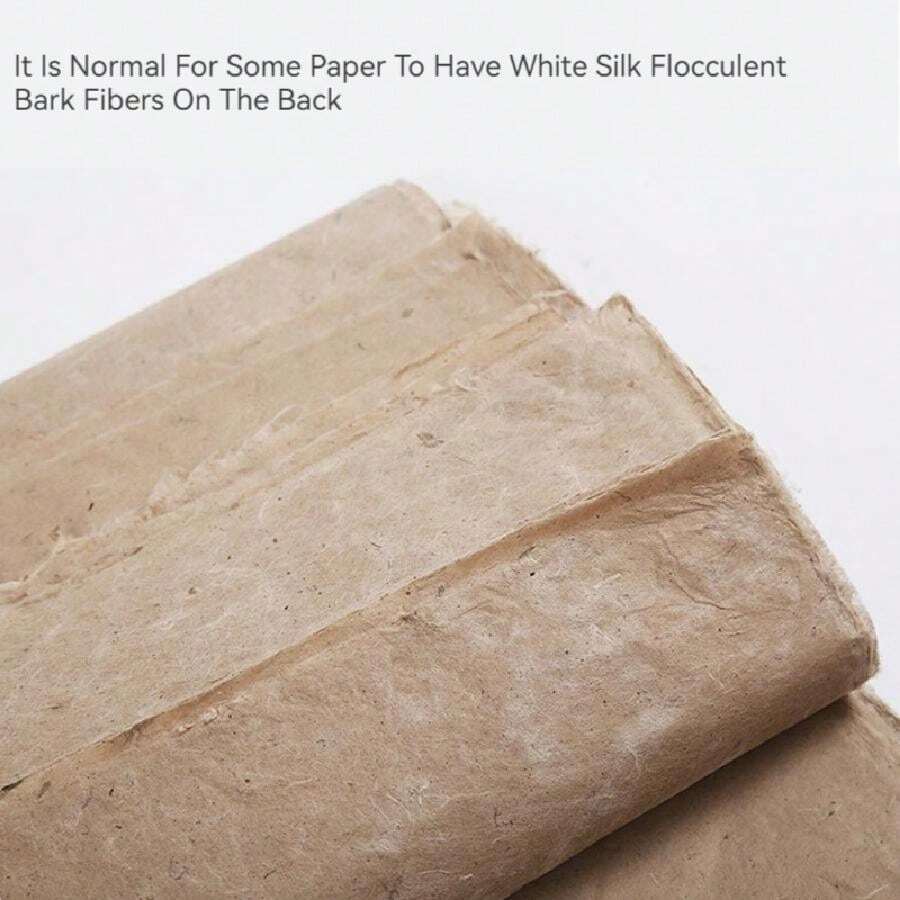 10 Sheets Of Handmade Xiehe Paper, Half-Raw Half-Cooked Deckle Edge ...