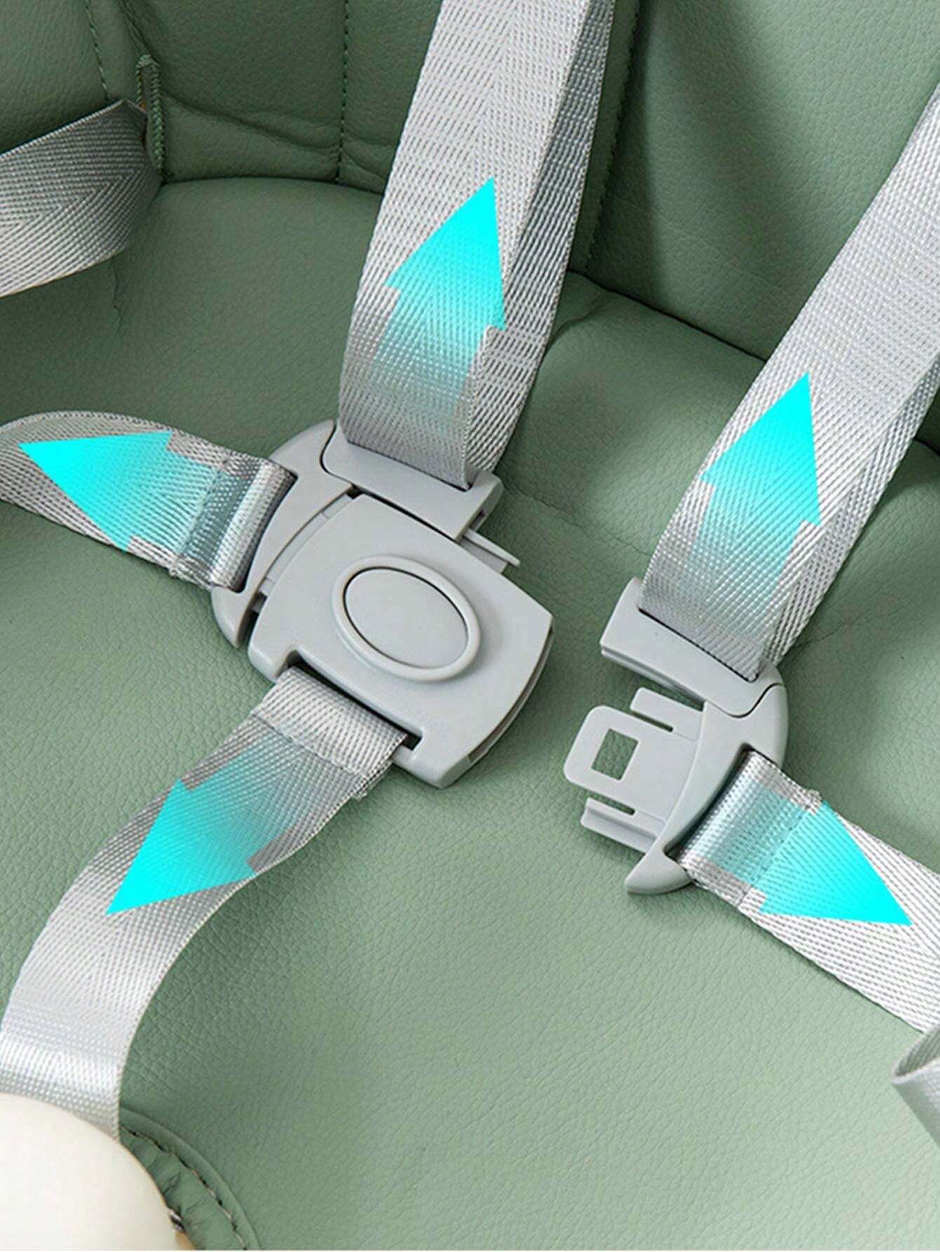 1pc Baby Adjustable Five-Point Safety Harness With Grey Shoulder ...