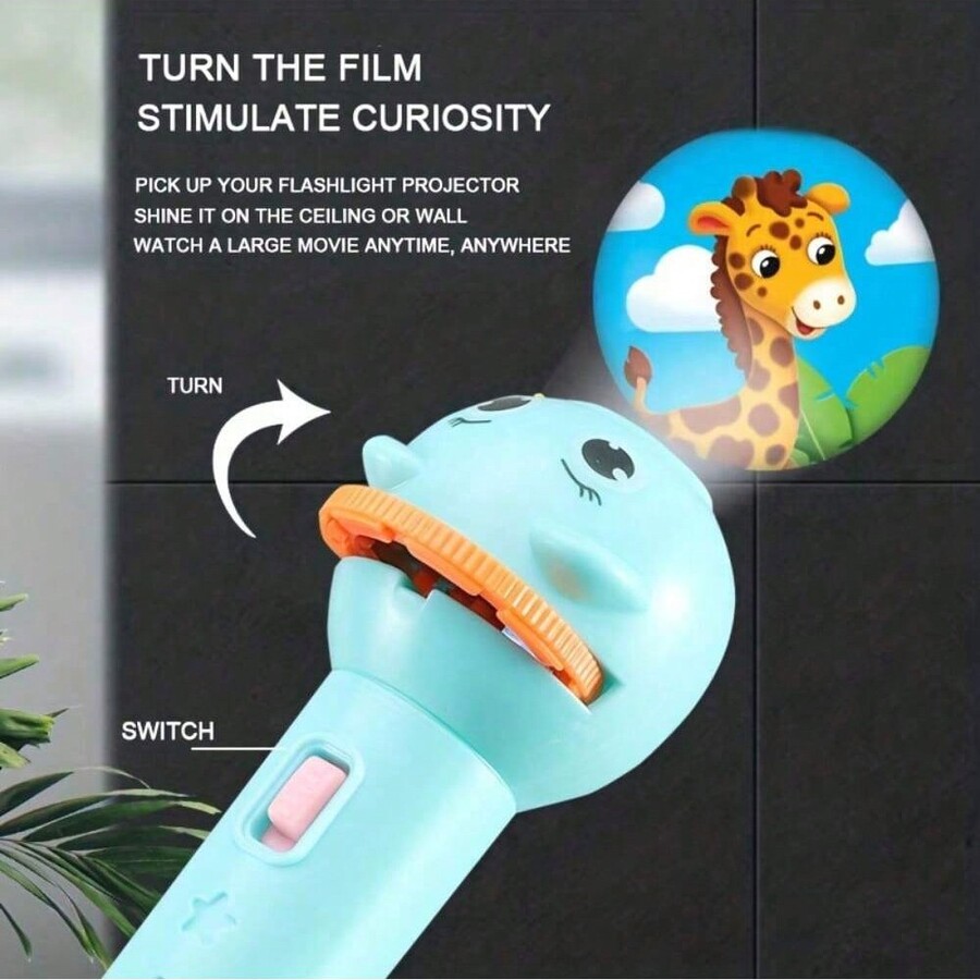 Flashlight Projector Projection Lighting Story Flashlight Light Toy ...