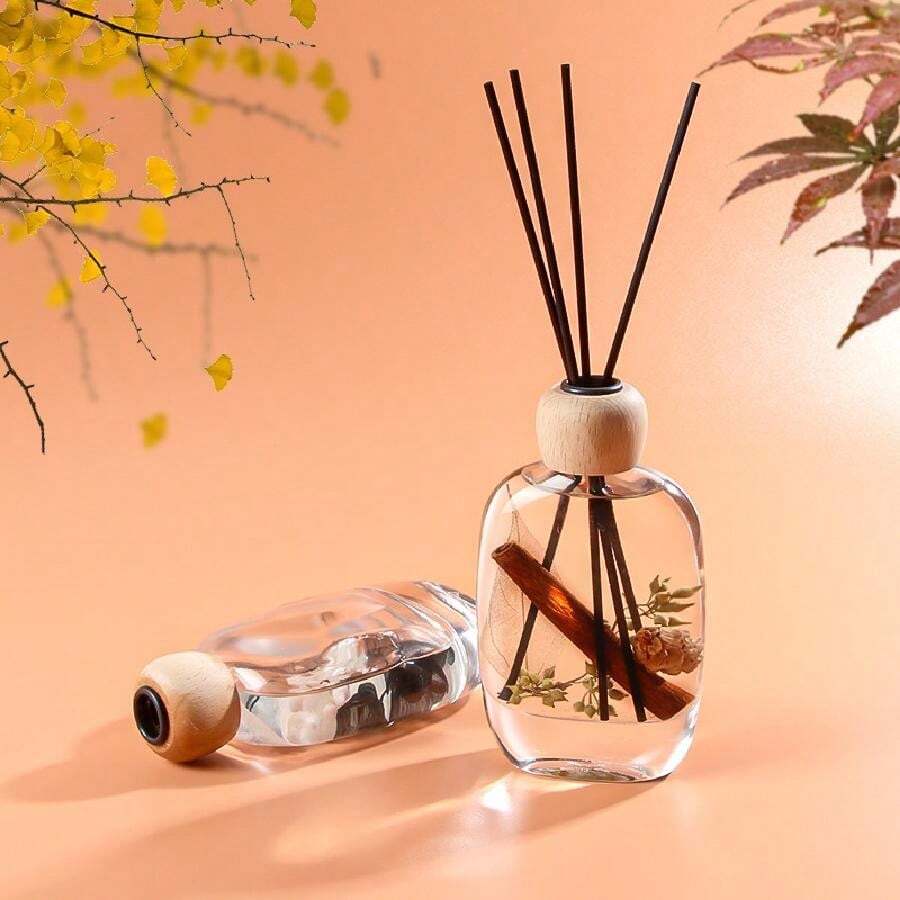 Non-Flame Hydrating Floral Aroma Fragrant Hand Gift Box With Wood Fruit ...