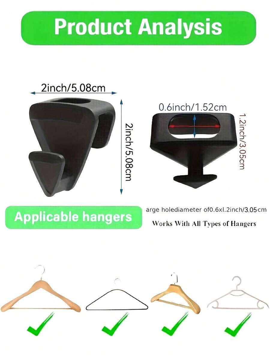 16/26/36 Pcs /Set Clothes Hanger Connector, Triangular Hanger Link Hook ...